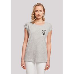 T-Shirt F4NT4STIC "Boo Crew Halloween", Damen, Gr. XS, grau (erdgrau), Obermaterial: 100% Baumwolle, regular fit, Rundhals, ohne B&uuml;ndchen, Shirts T-Shirt, Print