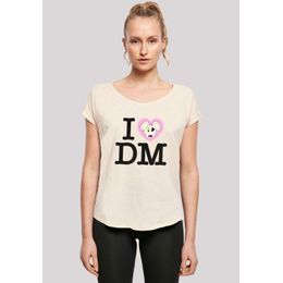 F4NT4STIC Damen T-Shirt "Danger Mouse I Love DM"sandwei&szlig;, Gr. S, Obermaterial: 100% Baumwolle, Shirts, Premium Qualit&auml;t