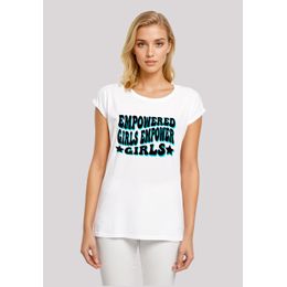 T-Shirt F4NT4STIC "Internationaler Frauentag Empowered Girls Power", Damen, Gr. 4XL, wei&szlig;, Obermaterial: 100% Baumwolle, regular fit, Rundhals, ohne B&uuml;ndchen, Shirts T-Shirt, Premium Qualit&auml;t