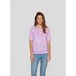 Print-Shirt Rabe "T-Shirt", Damen, Gr. 40, rosa, 50%Baumwolle, 50%Viskose, gerade, Shirts
