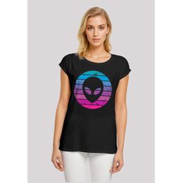 T-Shirt F4NT4STIC "Alien Kopf", Damen, Gr. 4XL, schwarz, Obermaterial: 100% Baumwolle, regular fit, Rundhals, ohne B&uuml;ndchen, Shirts T-Shirt, Premium Qualit&auml;t