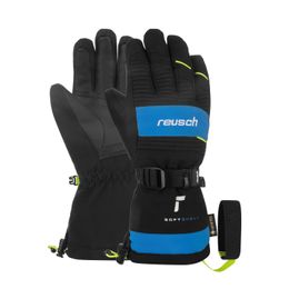 Skihandschuhe Reusch "Maxim GORE-TEX Junior", Jungen, Gr. 4, bunt (schwarz, mehrfarbig), 90% Polyester, 10% Polyurethan, mehrfarbig, Handschuhe, mit wasserdichter und atmungsaktiver Funktion