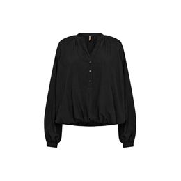 Blusentop soyaconcept "Soya Concept Shirt SC-SEVDA 1", Damen, Gr. L, 9999 schwarz, Obermaterial: 71% Viskose, 29% Nylon, Blusen Blusentop