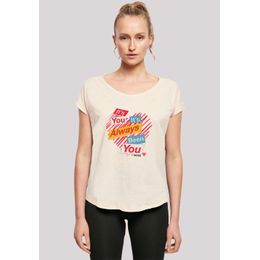 T-Shirt F4NT4STIC "Sex Education It's Always You Netflix TV Series", Damen, Gr. L, weiß (sandweiß), Obermaterial: 100% Baumwolle, regular fit, Rundhals, ohne Bündchen, Shirts, Premium Qualität