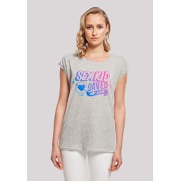 T-Shirt F4NT4STIC "Sex Education Sex Kid Blend", Damen, Gr. XL, grau (erdgrau), Obermaterial: 100% Baumwolle, regular fit, Rundhals, ohne B&uuml;ndchen, Shirts T-Shirt, Premium Qualit&auml;t