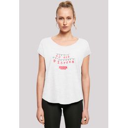 T-Shirt F4NT4STIC "Stranger Things Do Not Disturb Netflix TV Series", Damen, Gr. M, weiß, Obermaterial: 100% Baumwolle, regular fit, Rundhals, ohne Bündchen, Shirts, Premium Qualität