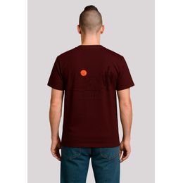 T-Shirt F4NT4STIC "Escape Discover the World Savannah", Herren, Gr. S, braun (maroon), Obermaterial: 100% Baumwolle, regular fit, Rundhals, ohne Bündchen, Shirts, Discover the World