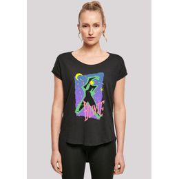 T-Shirt F4NT4STIC "David Bowie Moonlight Dance", Damen, Gr. L, schwarz, Obermaterial: 100% Baumwolle, regular fit, Rundhals, ohne Bündchen, Shirts, Print