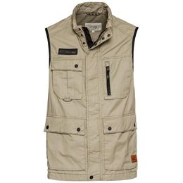 Camel Active Outdoor-Weste mit Stehkragen Herren Gr&ouml;&szlig;e XL beige
