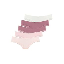 Lascana Panty female Pink, White size 32/34