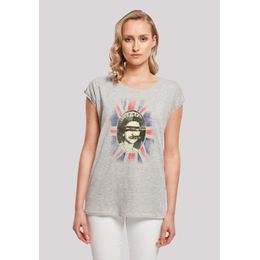 T-Shirt F4NT4STIC "Sex Pistols God Save The Queen", Damen, Gr. 4XL, grau (erdgrau), Obermaterial: 100% Baumwolle, regular fit, Rundhals, ohne B&uuml;ndchen, Shirts T-Shirt, Premium Qualit&auml;t