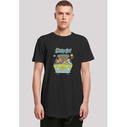 T-Shirt F4NT4STIC "Scooby Doo Mystery Machine Group", Herren, Gr. L, schwarz, Obermaterial: 100% Baumwolle, regular fit, Rundhals, ohne Bündchen, Shirts, Herren,Premium Merch,Lang,Longshirt,Bedruckt