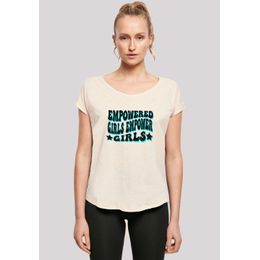 F4NT4STIC Damen T-Shirt "Internationaler Frauentag Empowered Girls Power"sandwei&szlig;, Gr. S, Obermaterial: 100% Baumwolle, Shirts, Premium Qualit&auml;t