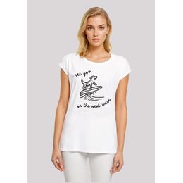 T-Shirt F4NT4STIC "See You On The Next Wave", Damen, Gr. 4XL, wei&szlig;, Obermaterial: 100% Baumwolle, regular fit, Rundhals, ohne B&uuml;ndchen, Shirts T-Shirt, Premium Qualit&auml;t