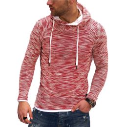 Kapuzensweatshirt behype "B-JOHN", Herren, Gr. XXL, rot, 65% Baumwolle, 35% Polyester, normal, Sweatshirts, im trendigen Layer-Look