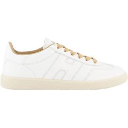 Hogan Low-Top Sneaker - Dames Cool Sneaker Wit/Nude - Gr. 39 (EU) - in Schwarz - f&uuml;r Damen