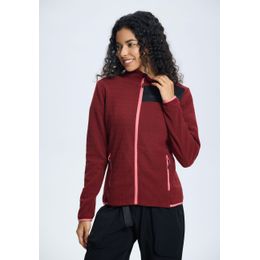 Icepeak Damen Fleecejacke "Icepeak Fleece Bowie"wein, Gr. M, 100% Polyester, Jacken