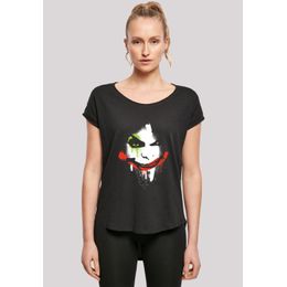 T-Shirt F4NT4STIC "DC Comics Batman Arkham City Joker Face", Damen, Gr. S, schwarz, Obermaterial: 100% Baumwolle, regular fit, Rundhals, ohne B&uuml;ndchen, Shirts T-Shirt, Print