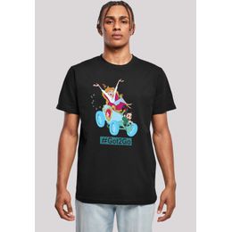 T-Shirt F4NT4STIC "Disney Ralph Reichts Cinderella And Vanellope", Damen, Gr. XXL, schwarz, Obermaterial: 100% Baumwolle, regular fit, Rundhals, ohne B&uuml;ndchen, Shirts T-Shirt, Herren,Premium Merch,Regular-Fit,Basic,Bedruckt