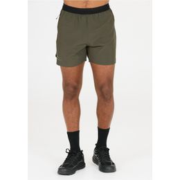 Shorts Endurance "Letic", Damen, Gr. L, US-Gr&ouml;&szlig;en, gr&uuml;n (khaki), 91% Polyester, 9% Elasthan, mehrfarbig, kurz, Hosen Shorts, mit verstellbarem Bund