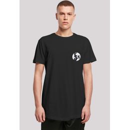 T-Shirt F4NT4STIC "Looney Tunes Bugs Bunny Silhouette Breast Print", Herren, Gr. M, schwarz, Obermaterial: 100% Baumwolle, regular fit, Rundhals, ohne B&uuml;ndchen, Shirts T-Shirt, Print