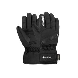 Skihandschuhe Reusch "Tommy GORE-TEX Junior", M&auml;dchen, Gr. 5, schwarz-wei&szlig; (schwarz, wei&szlig;), 95% Polyester, 5% Polyurethan, mehrfarbig, Handschuhe, aus funktionalem Materialmix
