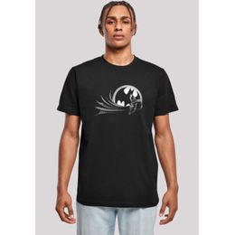 T-Shirt F4NT4STIC "DC Comics Batman Spot Logo", Herren, Gr. XS, schwarz, Obermaterial: 100% Baumwolle, regular fit, Rundhals, ohne B&uuml;ndchen, Shirts T-Shirt, Herren,Premium Merch,Regular-Fit,Basic,Bedruckt