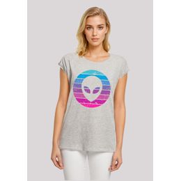 T-Shirt F4NT4STIC "Alien Kopf", Damen, Gr. 4XL, grau (erdgrau), Obermaterial: 100% Baumwolle, regular fit, Rundhals, ohne B&uuml;ndchen, Shirts T-Shirt, Premium Qualit&auml;t