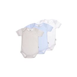 Body Liliput, Jungen, Gr. 74/80, EURO-Gr&ouml;&szlig;en, bunt (mehrfarbig), 100% Baumwolle, gestreift, unifarben, kurz, Bodys Body, mit praktischen Druckkn&ouml;pfen