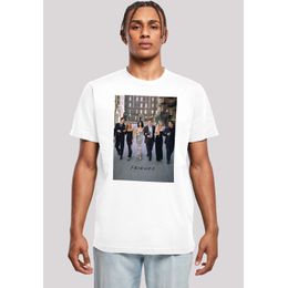 T-Shirt F4NT4STIC "FRIENDS TV Serie Flowers", Damen, Gr. 4XL, weiß, Obermaterial: 100% Baumwolle, regular fit, Rundhals, ohne Bündchen, Shirts T-Shirt, Herren,Premium Merch,Regular-Fit,Basic,Bedruckt