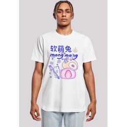F4NT4STIC Herren T-Shirt "Lovely MongMong Mandarin Text Eating Mochi"weiß, Gr. XL, Obermaterial: 100% Baumwolle, Shirts, Premium Qualität