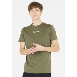 Funktionsshirt ELITE LAB "Core Elite X1", Herren, Gr. S, gr&uuml;n (khaki), 47% Polyester, 47% Polyester, 6% Elasthan, unifarben, normal, Rundhals, Shirts Funktionsshirt, mit Quick Dry-Technologie
