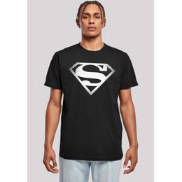 T-Shirt F4NT4STIC "DC Comics Superman Spot Logo", Herren, Gr. XS, schwarz, Obermaterial: 100% Baumwolle, regular fit, Rundhals, ohne B&uuml;ndchen, Shirts T-Shirt, Herren,Premium Merch,Regular-Fit,Basic,Bedruckt