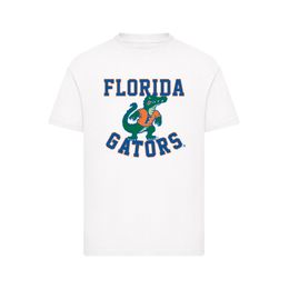 T-Shirt F4NT4STIC "University Of Florida Gators", M&auml;dchen, Gr. 122/128, wei&szlig;, Obermaterial: 100% Baumwolle, regular fit, Rundhals, ohne B&uuml;ndchen, Shirts T-Shirt, Official Merch