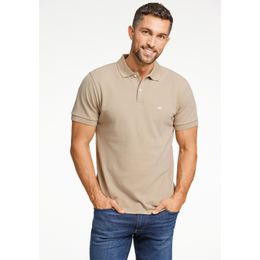 Poloshirt LINDBERGH "LINDBERGH Poloshirt", Herren, Gr. XXL, beige (sand), Obermaterial: 100% Baumwolle, l&auml;ssig geschnitten, Shirts