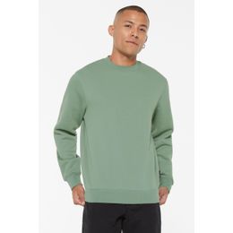 Sweater Harlem Soul, Herren, Gr. L, grün (jade grün), Material: 65% Baumwolle, 35% Polyester, unifarben, regular fit, Rundhals, eingesetzt Rippbündchen, Sweatshirts, mit weicher Innenseite