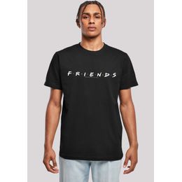 T-Shirt F4NT4STIC "FRIENDS TV Serie Text Logo", Herren, Gr. L, schwarz, Obermaterial: 100% Baumwolle, regular fit, Rundhals, ohne Bündchen, Shirts, Herren,Premium Merch,Regular-Fit,Basic,Bedruckt