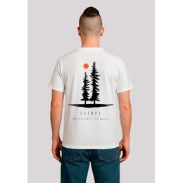 T-Shirt F4NT4STIC "Escape Discover the World Pinetree", Herren, Gr. L, weiß, Obermaterial: 100% Baumwolle, regular fit, Rundhals, ohne Bündchen, Shirts, Discover the World