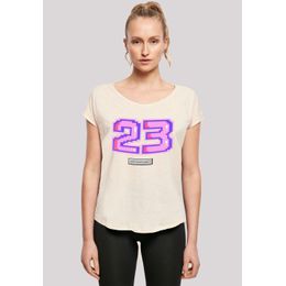 T-Shirt F4NT4STIC "Pixel 23 pink", Damen, Gr. L, beige (sandwei&szlig;), Obermaterial: 100% Baumwolle, regular fit, Rundhals, ohne B&uuml;ndchen, Shirts T-Shirt, Print