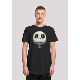 T-Shirt F4NT4STIC "Disney Nightmare Before Christmas Jacks Eyes", Herren, Gr. M, schwarz, Obermaterial: 100% Baumwolle, regular fit, Rundhals, ohne Bündchen, Shirts, Herren,Premium Merch,Lang,Longshirt,Bedruckt