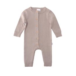 Overall Liliput, M&auml;dchen, Gr. 68, EURO-Gr&ouml;&szlig;en, braun, 100% Baumwolle, Overalls Overall, mit niedlichen Holzkn&ouml;pfen