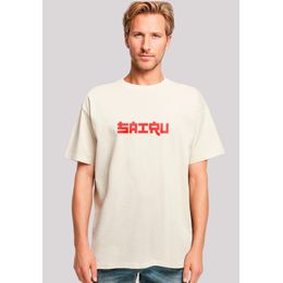 T-Shirt F4NT4STIC "Koi Fish Oversize Japan Streetstyle", Herren, Gr. L, beige (sand), Obermaterial: 100% Baumwolle, oversize, Rundhals, ohne Bündchen, Shirts, Japan Streetwear Styles