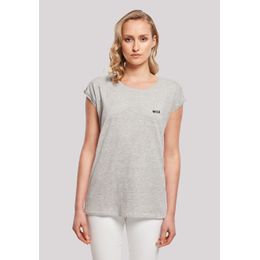 T-Shirt F4NT4STIC "Wild", Damen, Gr. XL, grau (erdgrau), Obermaterial: 100% Baumwolle, regular fit, Rundhals, ohne B&uuml;ndchen, Shirts T-Shirt, Jugendwort 2022, slang