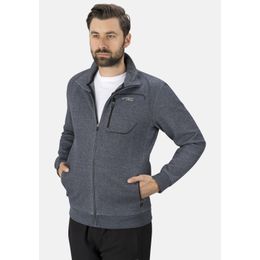 Sweatjacke Stooker Men "Sweatjacke Sportjacke SYDNEY mit Stehkragen", Herren, Gr. 3XL, blau (urban blau meliert), angeraute Sweatware, 55% Polyester, 45% Baumwolle, regular fit, Sweatjacken Sweatjacke, Sportjacke Stehkragen Regular Fit f&uuml;r Herren