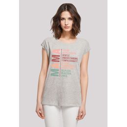 T-Shirt F4NT4STIC "Muttertag Feiern Sie die Mama", Damen, Gr. XL, grau (erdgrau), Obermaterial: 100% Baumwolle, regular fit, Rundhals, ohne B&uuml;ndchen, Shirts T-Shirt, Premium Qualit&auml;t