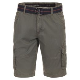 Shorts Casamoda "Casamoda Shorts uni", Herren, Gr. 32, Normalgrößen, grün (olive), 100% Baumwolle, Hosen
