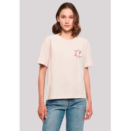 T-Shirt F4NT4STIC "Alice im Wunderland You Go Girl", Damen, Gr. L, pink, Obermaterial: 100% Baumwolle, oversize, Rundhals, ohne Bündchen, Shirts, Retro, Heroes of Childhood, TV Serie