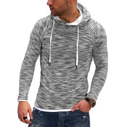 Kapuzensweatshirt behype "B-JOHN", Herren, Gr. L, grau, 65% Baumwolle, 35% Polyester, normal, Sweatshirts, im trendigen Layer-Look