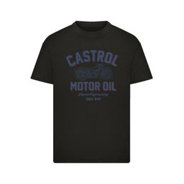 T-Shirt F4NT4STIC "Castrol Liquid Engineering", Mädchen, Gr. 110/116, schwarz, Obermaterial: 100% Baumwolle, regular fit, Rundhals, ohne Bündchen, Shirts, Official Merch