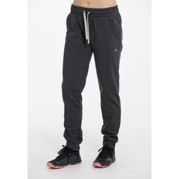 Sweathose CRUZ "Mayda", Damen, Gr. 50, EURO-Größen, grau (dunkelgrau), 60% Baumwolle, 40% Polyester, meliert, Hosen Sweathose, aus atmungsaktivem Material